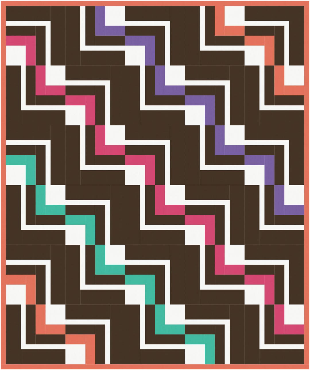 Modern Quilt Pattern, Going up Quilt Pattern - Etsy
