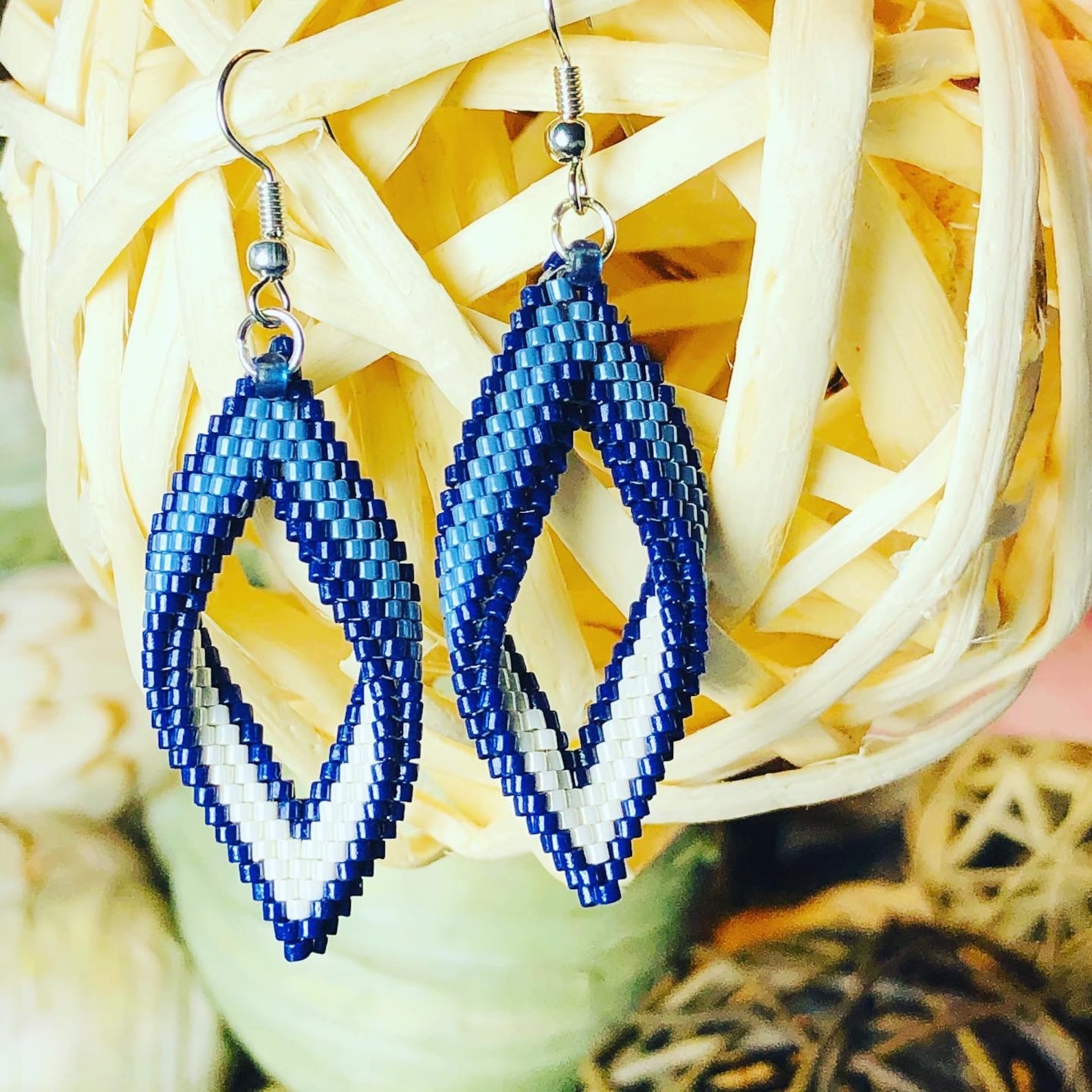 Twisted Peyote Leaf Earring Tutorial, Twisted Peyote Earring, Leaf ...