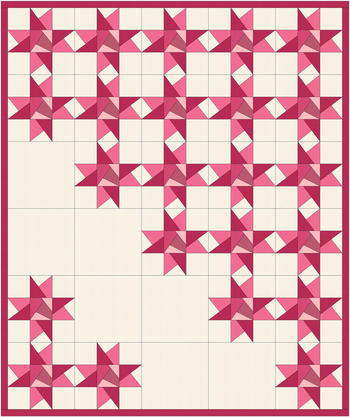 Diagonal Spaces Quilt Pattern, Modern Quilt Pattern - Etsy