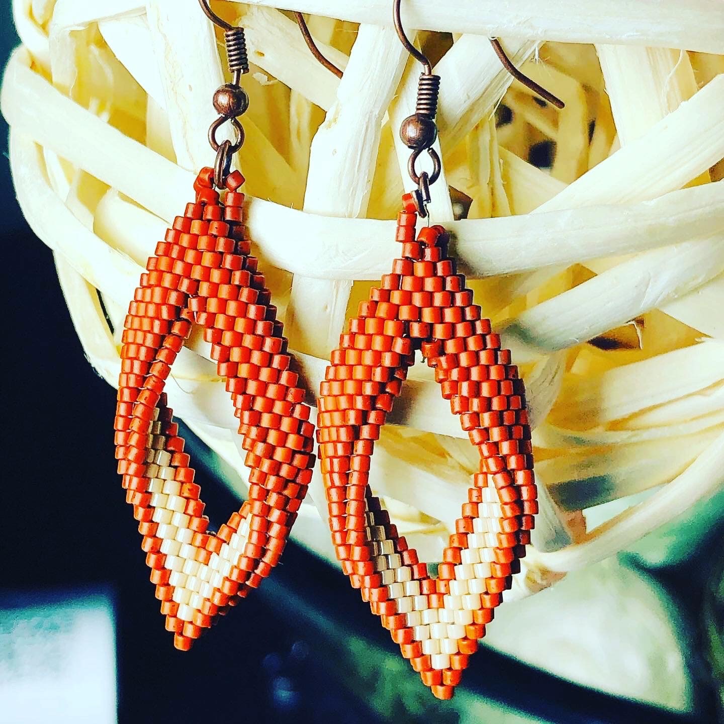 Twisted Peyote Leaf Earring Tutorial, Twisted Peyote Earring, Leaf ...