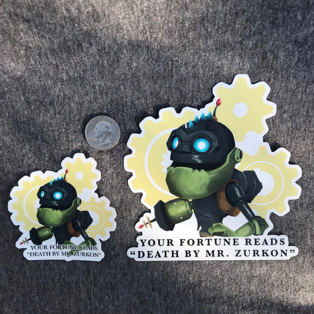 Mr. Zurkon - Vinyl Sticker [discont.] - Etsy
