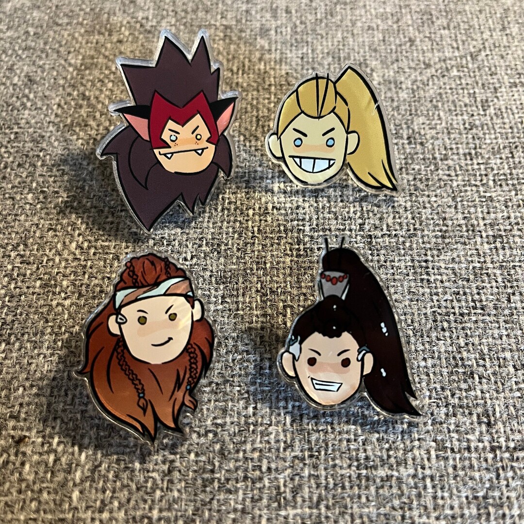Seyloy, Catradora - Couples Acrylic Pin Sets - Etsy