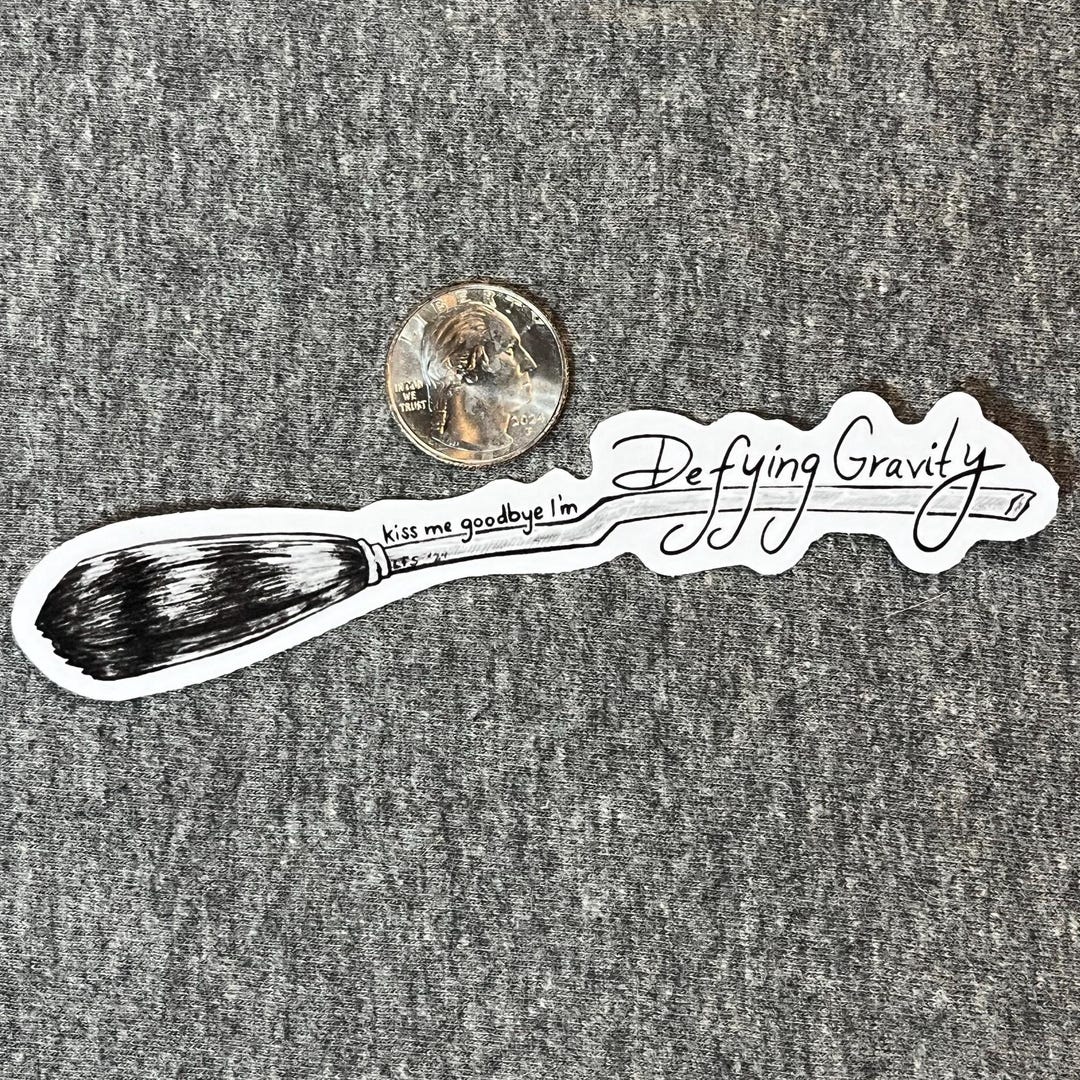 Defying Gravity - Glossy Vinyl Sticker - Etsy