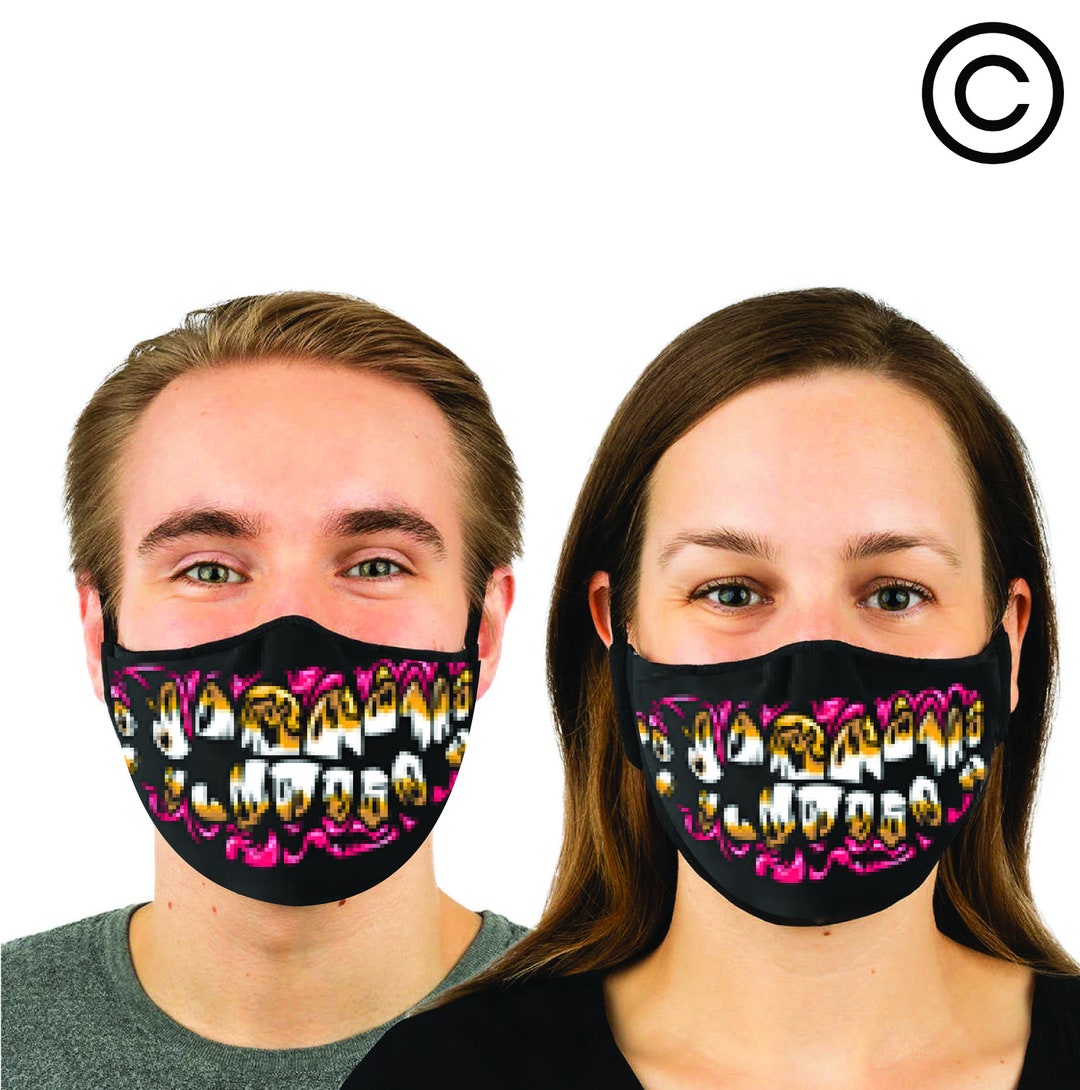 ZOMBIE TEETH Matching Couples Face Mask | Face Masks Cover Your Face ...