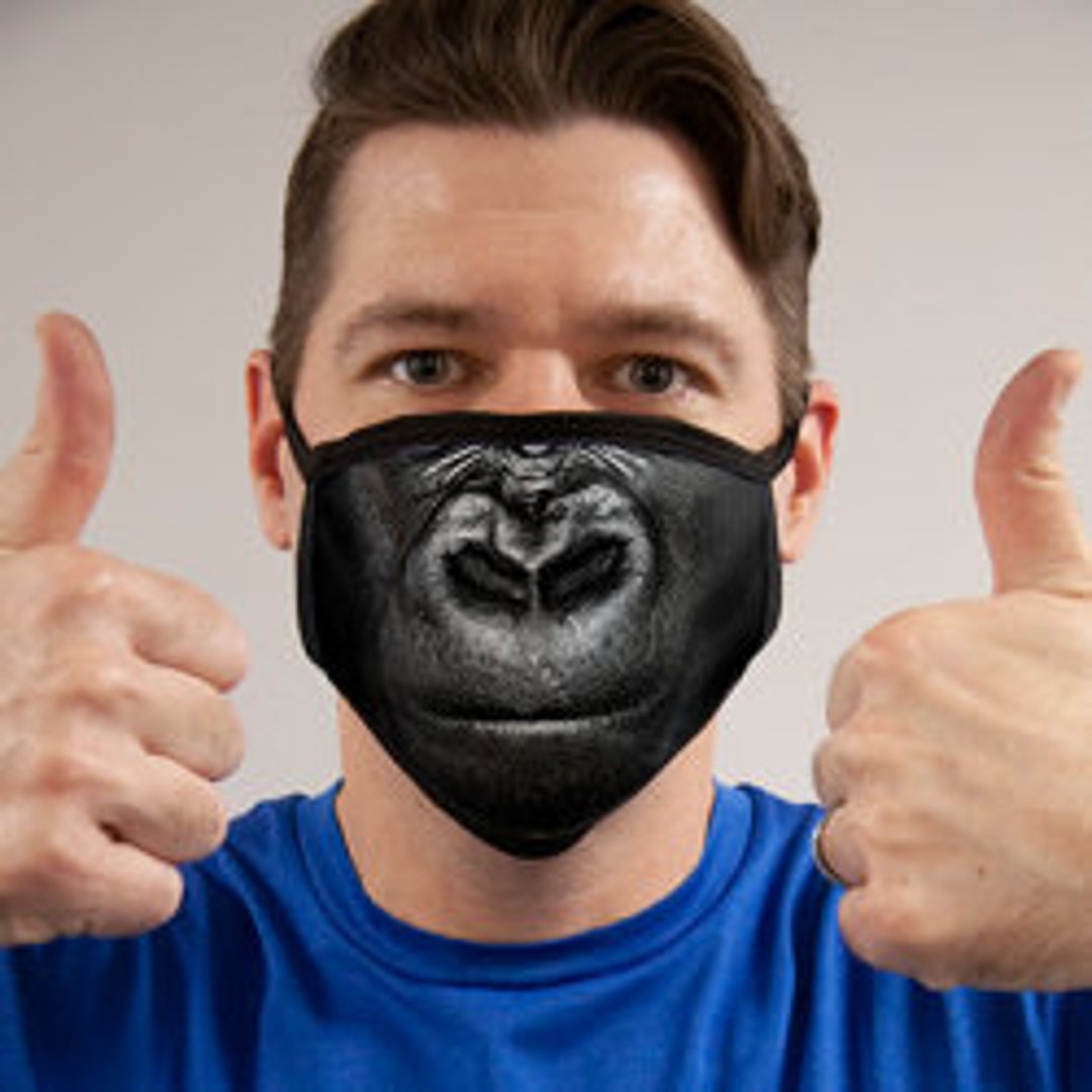 GORILLA Face Mask Cover Your Face Masks - Etsy