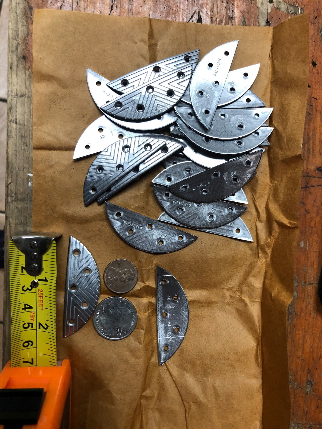 Metal Shoe Repair Boots Heel Plates Metals Taps New 24 Pcs -tip Boot ...