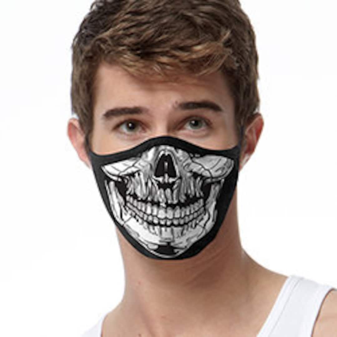 Skull Face Mask | Face Masks Cover Your Face People - Etsy