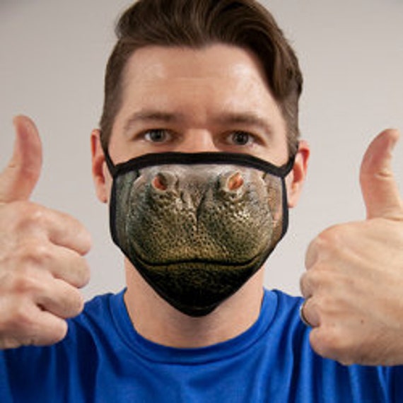 HIPPO Face Mask Cover Your Face Masks | Etsy