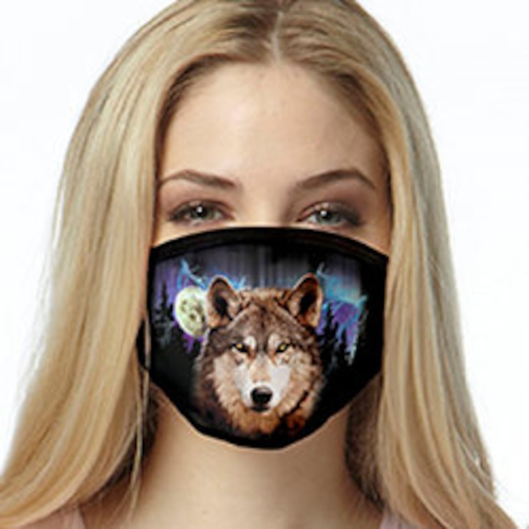 Face Mask Wolf | Face Masks Cover Your Face - Etsy