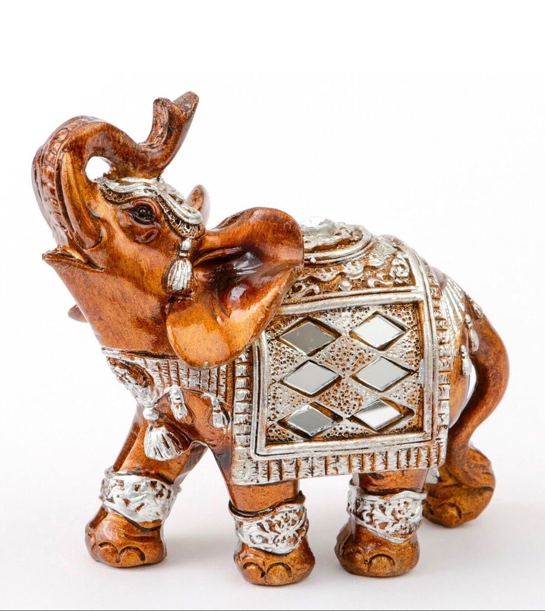Ivory Elephant With Sepia Accents Elephant Statue Elephant Collector ...