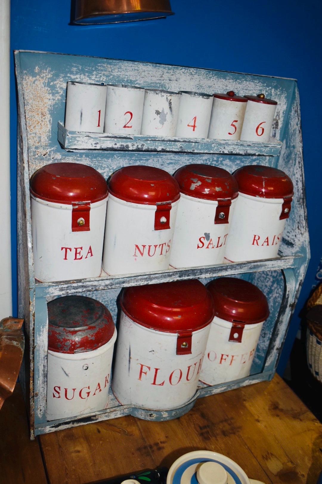 Mid Century Tala Kitchen Tin Set With Original Rack - Etsy
