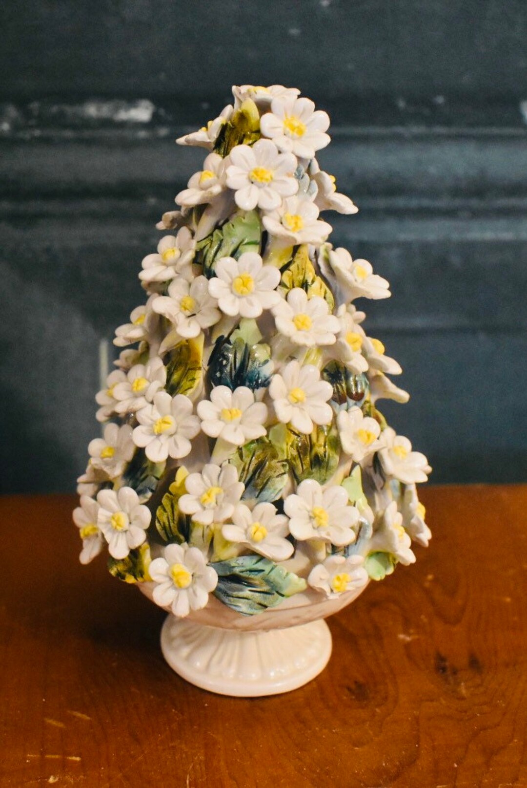 Italian Vintage Daisy China Basket - Etsy