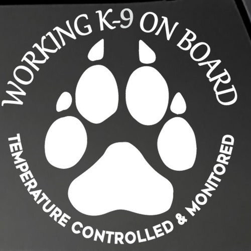 Working Dog on Board-temperature Controlled and Monitored - Etsy