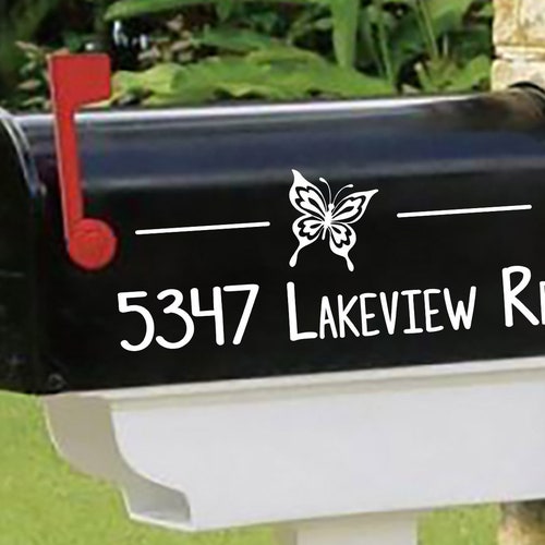 Cute Butterfly Mailbox Decals Personalized Set of 2 Matching - Etsy