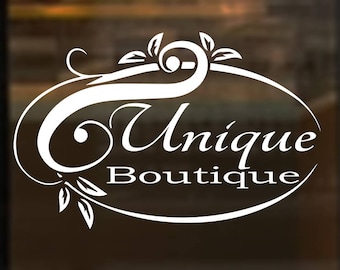 Store Front Hours Vinyl Decal Store Sign Store Display Decal Boutique ...