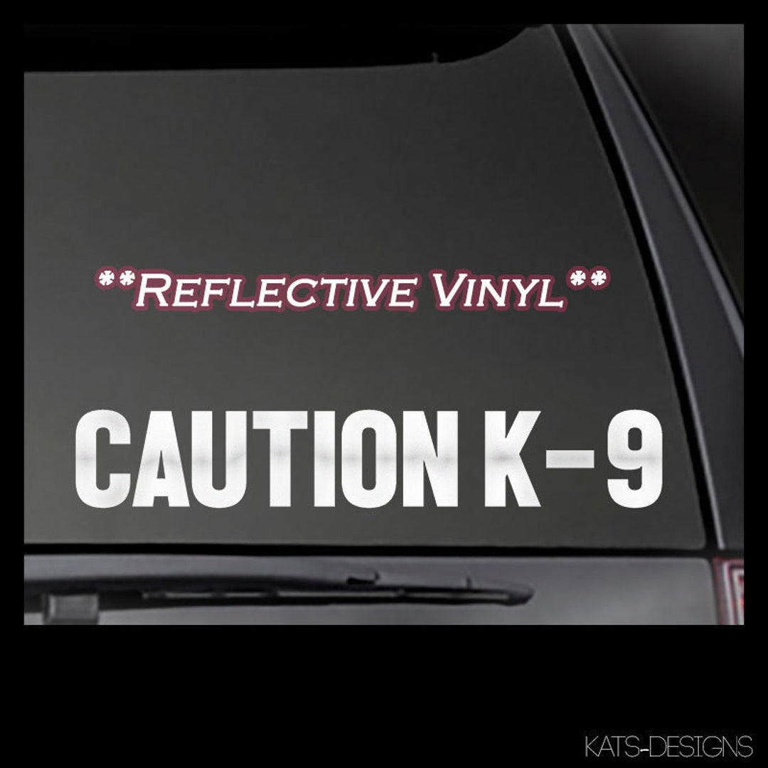 REFLECTIVE CAUTION K-9 Set of 2 Multiple SIZES & Colors - Etsy