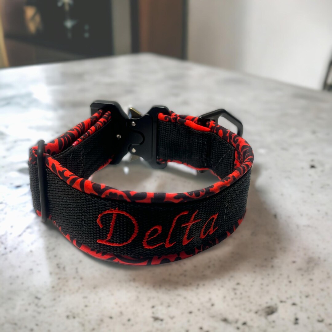 2" Collar- Personalized Agitation Collar, Working Dog Collar, Heavy ...