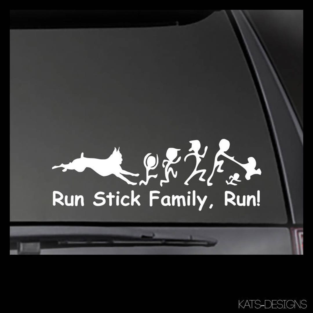 BOXER Decal, Run Stick Family, Run Car, Truck, Window Sticker. Outdoor ...