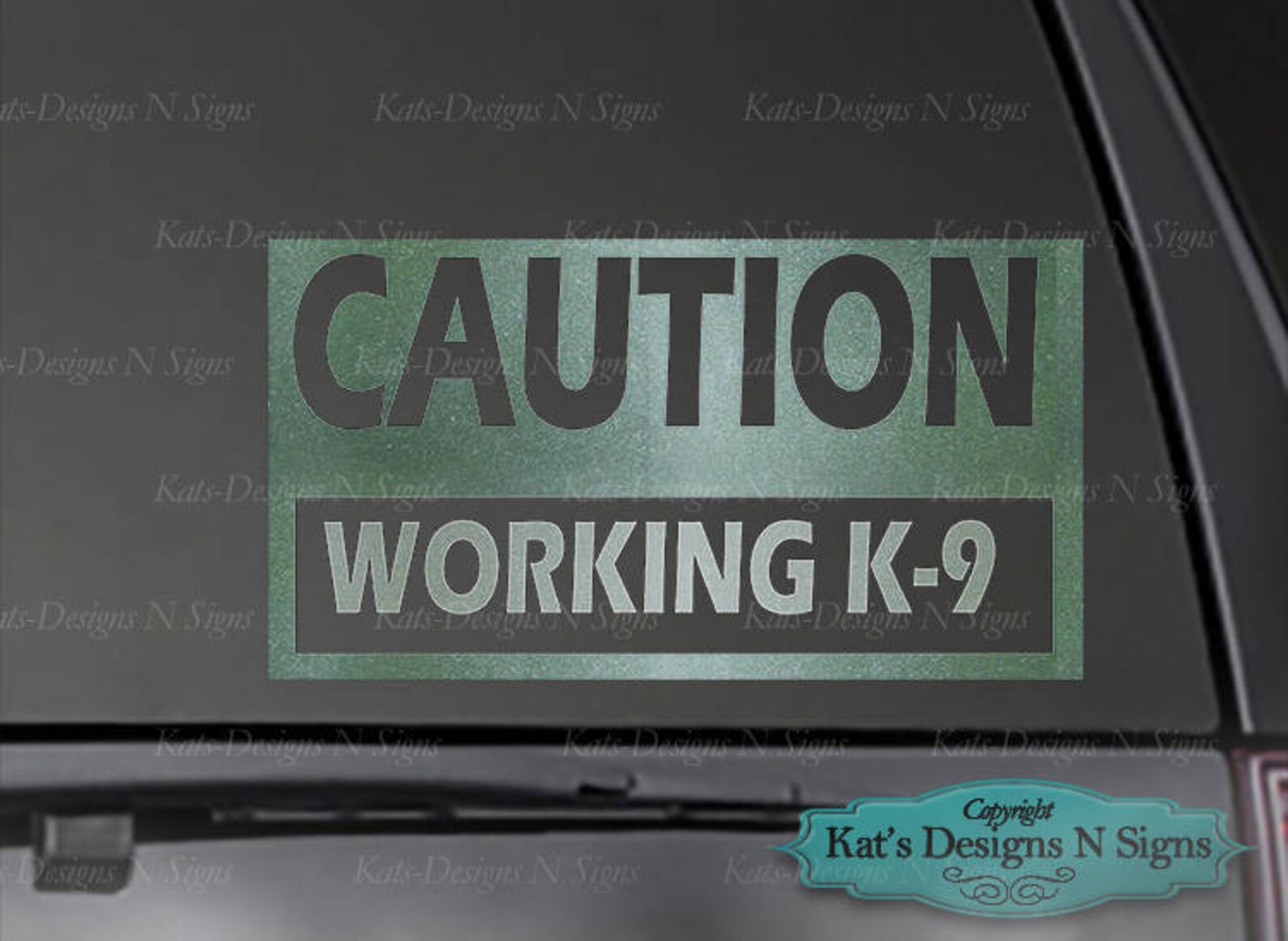 Caution Working K-9 Vinyl Decal 4 X 7 or 6 X 11 - Etsy
