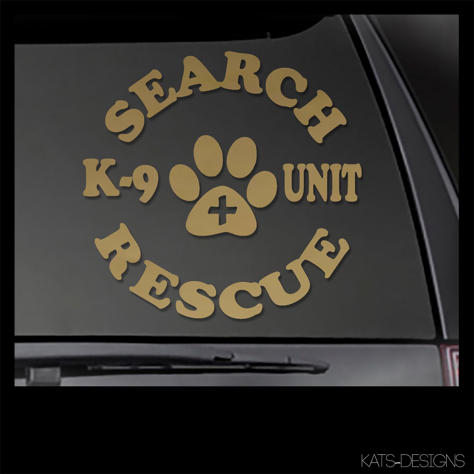 Search and Rescue K-9 Unit Decal Multiple Sizes and Colors - Etsy