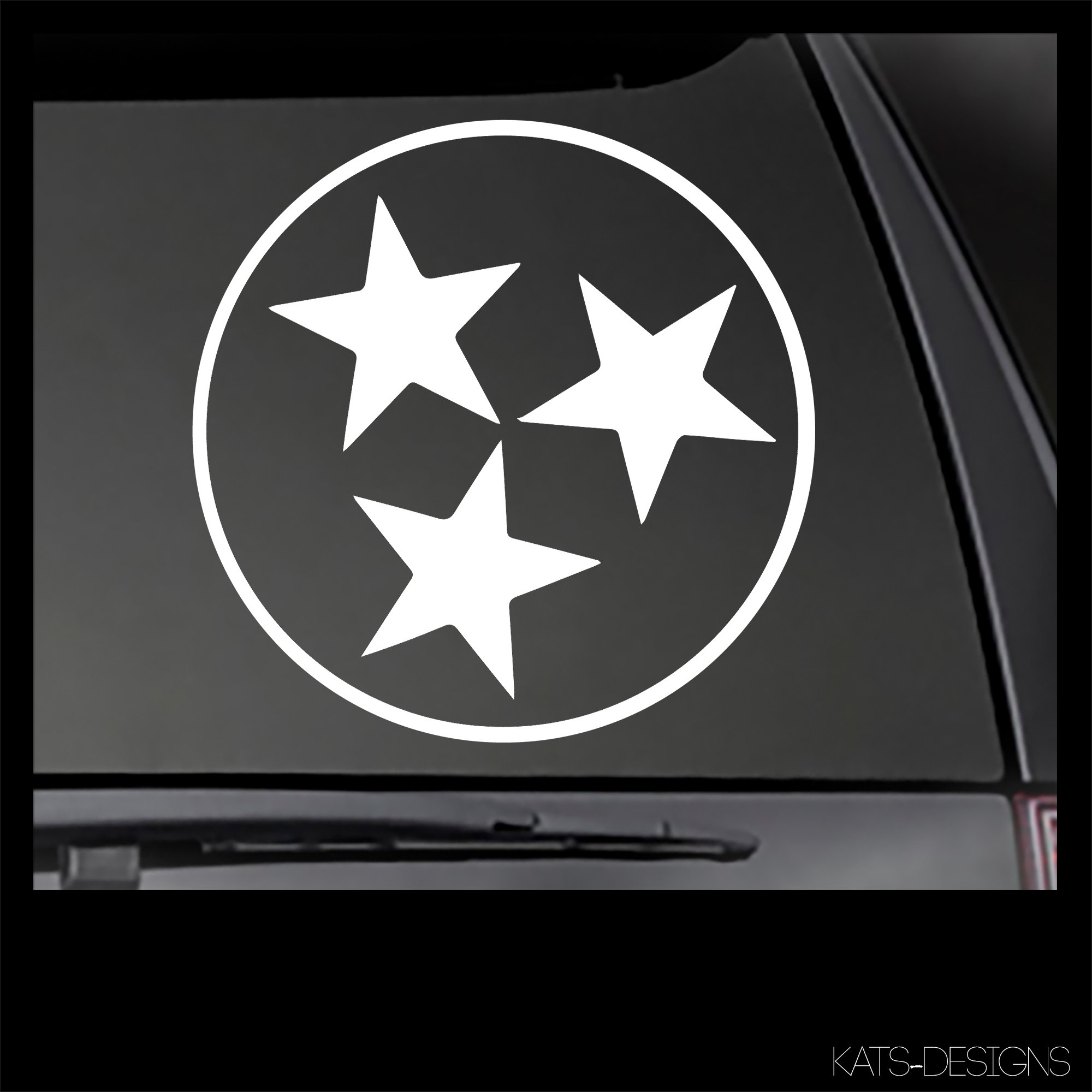 Tennessee State Tri Star Vinyl Decal Car/Truck/Window | Etsy