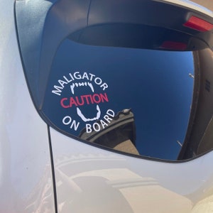 MALIGATOR on Board Vinyl Decal - Maligator K9 Decal, K-9 Decal ...
