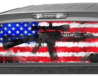 American USA Flag Window Sticker Decal or Tint for Rear - Etsy