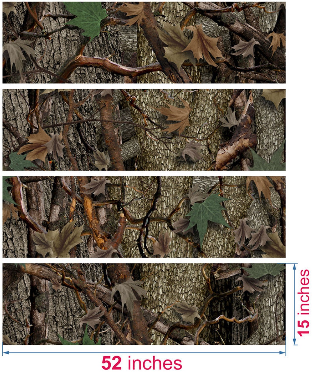 Camouflage Oak Ambush Rocker Panel Side Decals 4 Sheets 15 X 52 Wrap ...