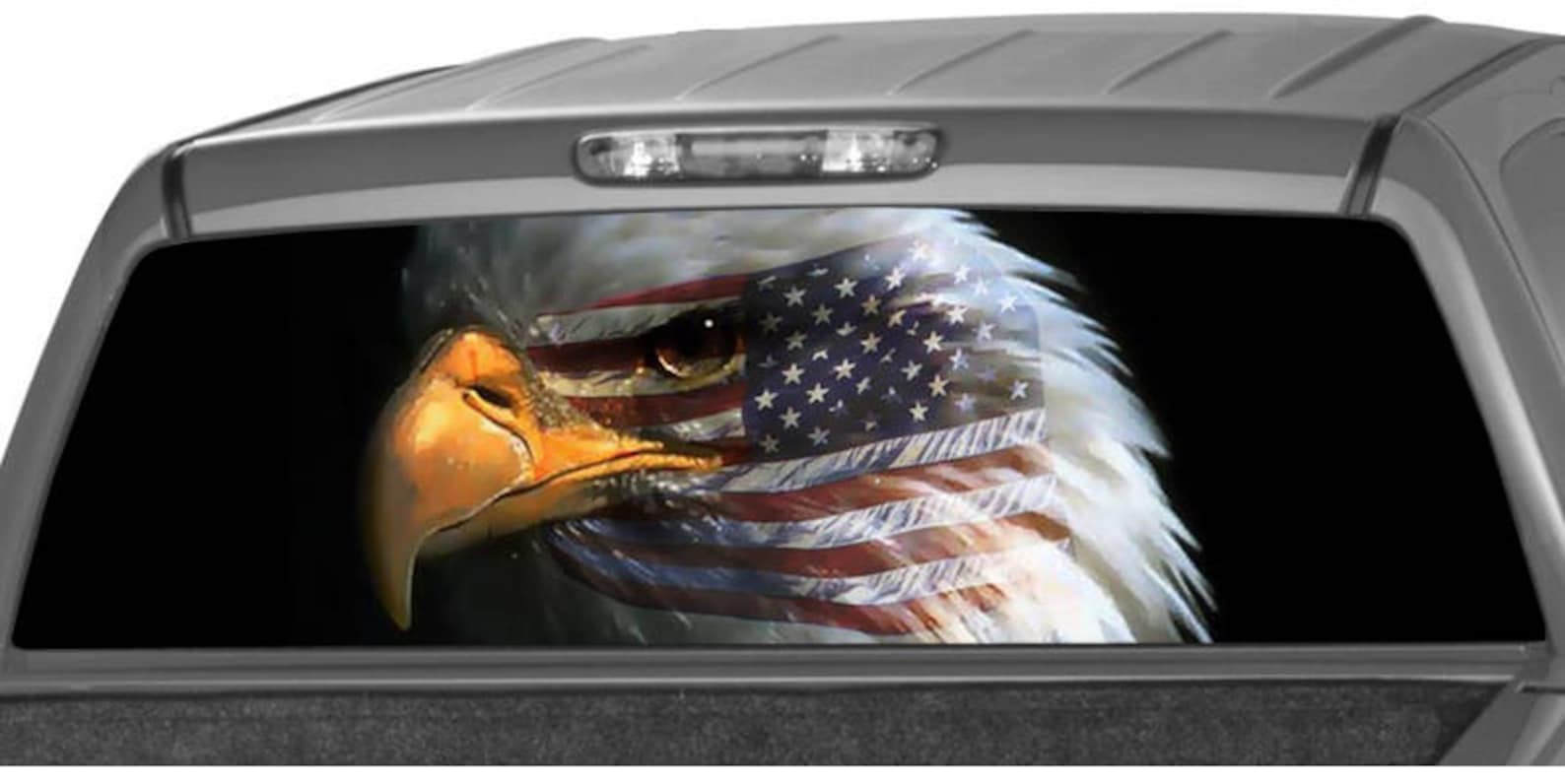 AMERICAN EAGLE Flag Window Graphic for Truck Rear Decal Tint | Etsy