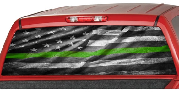 AMERICAN Distressed Flag Green Thin Line Army Military USA - Etsy