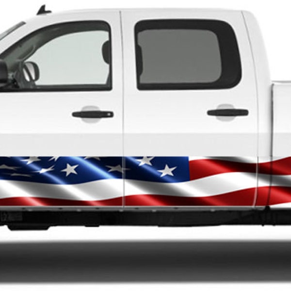 Truck Rocker Panel Flag Decals - Etsy
