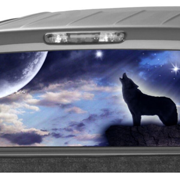 Wolf Rear Window Decal - Etsy