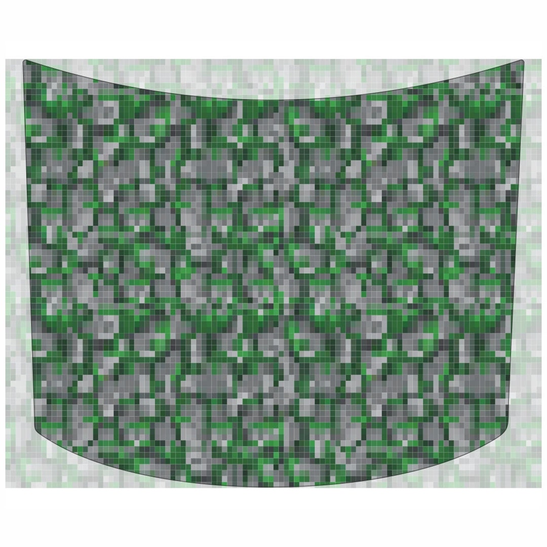 PIXEL Hood Wrap Vinyl Graphic Hood Blackout Decal Camouflage H302_b - Etsy