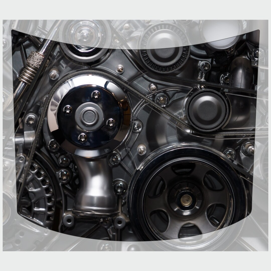 ENGINE MECHANISM Hood Wrap Vinyl Graphic Hood Blackout Decal H244 - Etsy