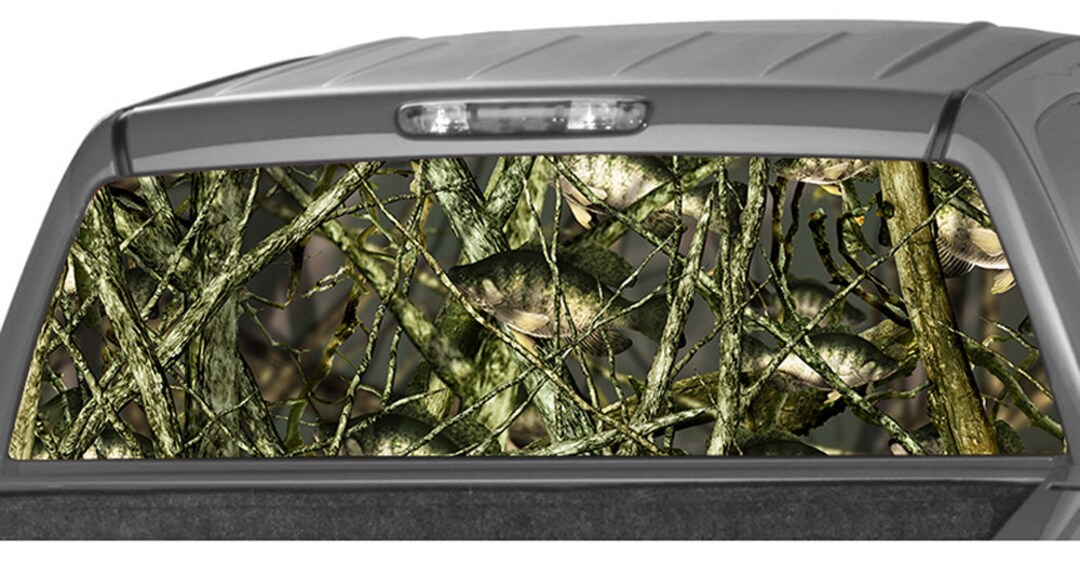Crappie Fish Camo Fishing Rear Window Graphics Decals - Etsy
