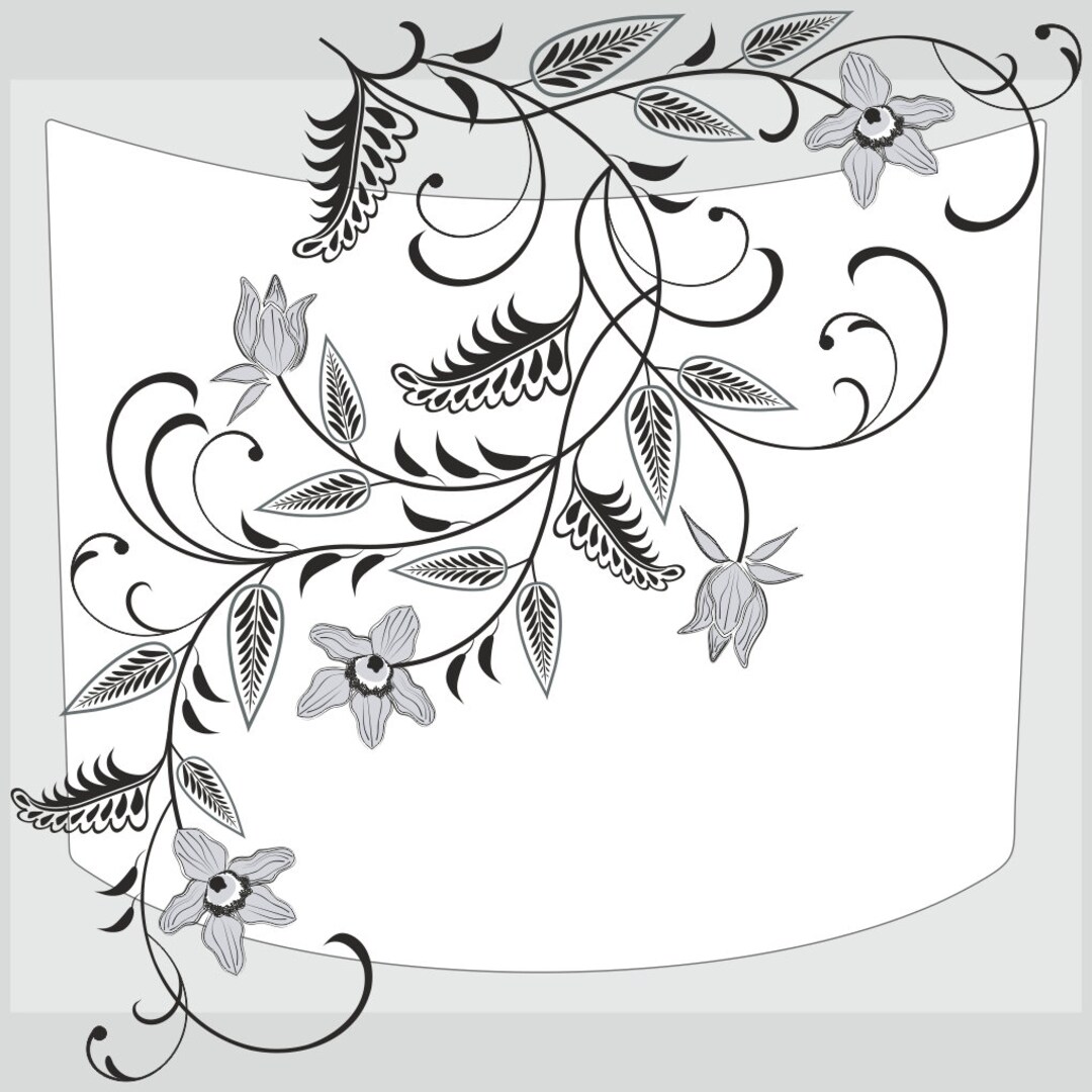 Flowers Hood Wrap Vinyl Graphic Hood Blackout Decal H251 - Etsy