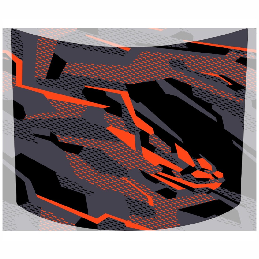 Hood Wrap Vinyl Graphic Hood Blackout Decal H184 - Etsy