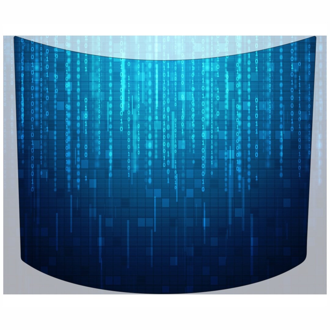 Binary Code Hood Wrap Vinyl Graphic Hood Blackout Blue Decal H256 - Etsy