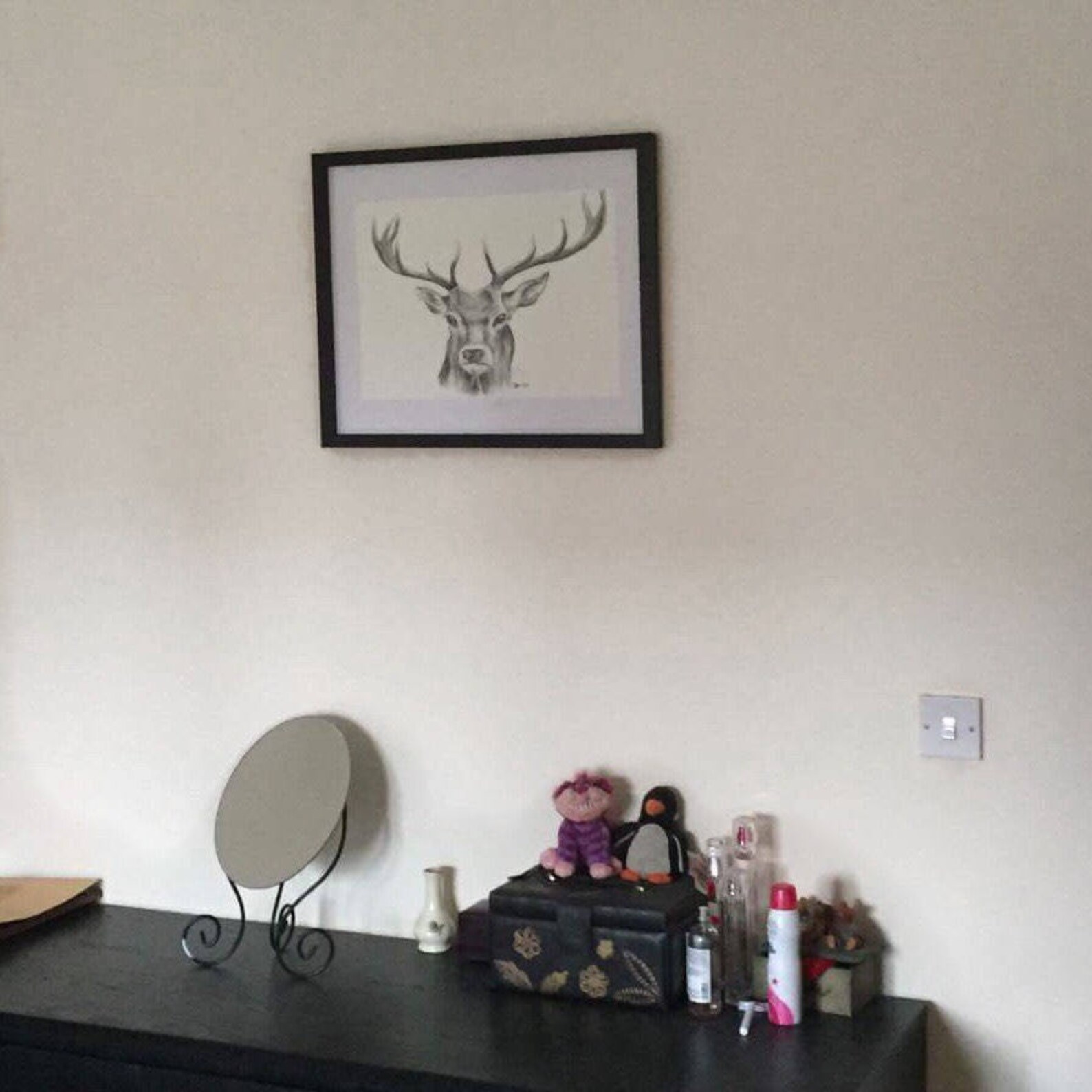 Stag Print, Stag Sketch, Watercolour Stag Print, Christmas Gift ...