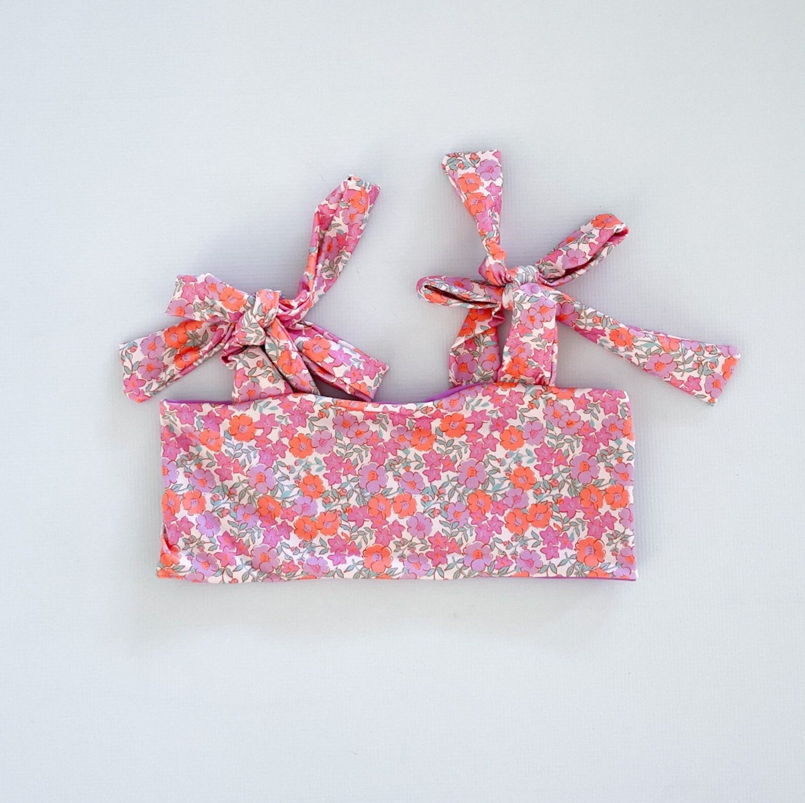 Kids Tie Shoulder Bikini Top more Colors Available Custom - Etsy