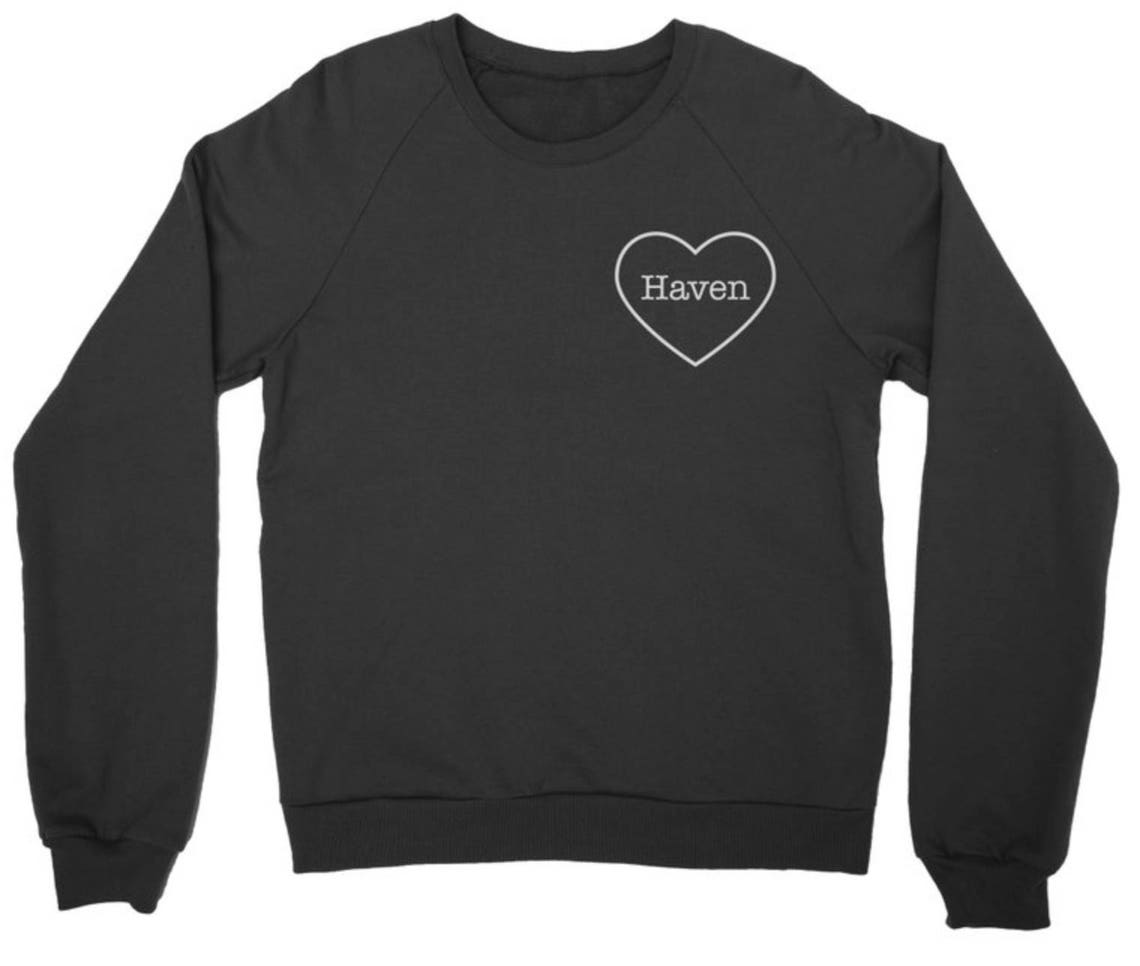 Personalized Heart Mom Life Sweater Custom Name Crew Neck | Etsy