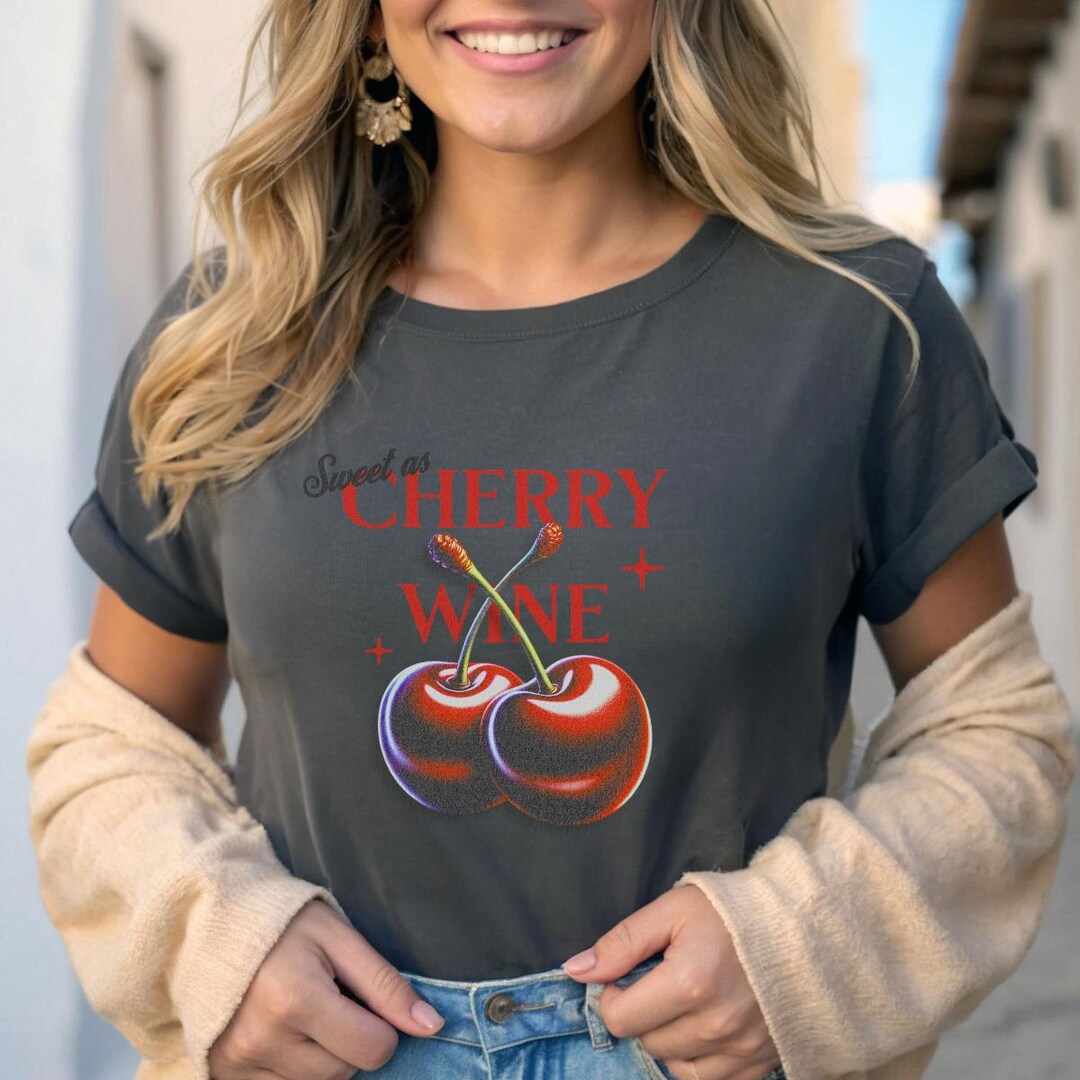 Hozier Inspired, Sweet as Cherry Wine, Concert Shirt, Oversized Summer ...