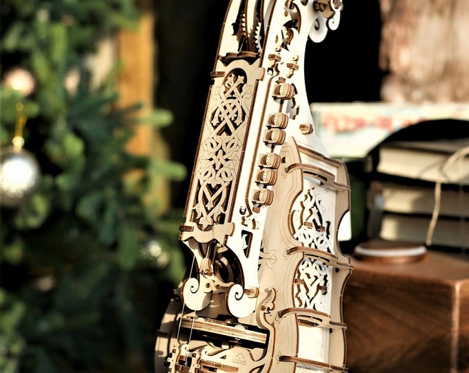 Hurdy-gurdy Wooden Model - Build Your Own Musical Instrument by Ugears ...