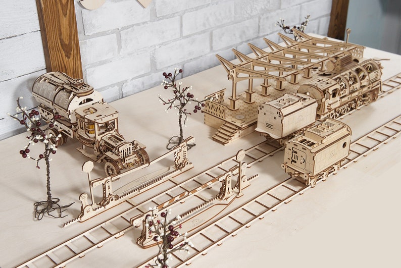 Railway Platform Build Your Own Working Model by Ugears. - Etsy UK