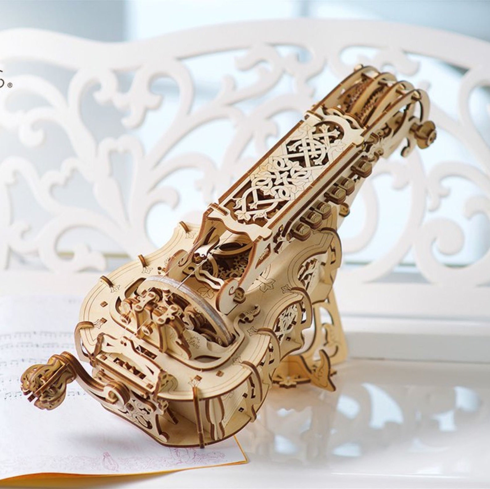 Hurdy-gurdy Wooden Model Build Your Own Musical Instrument | Etsy