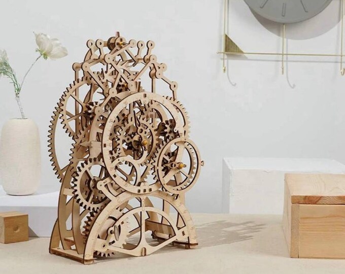 Steampunk Pendulum Clock Build Your Own Wooden Working Clock. DIY ...