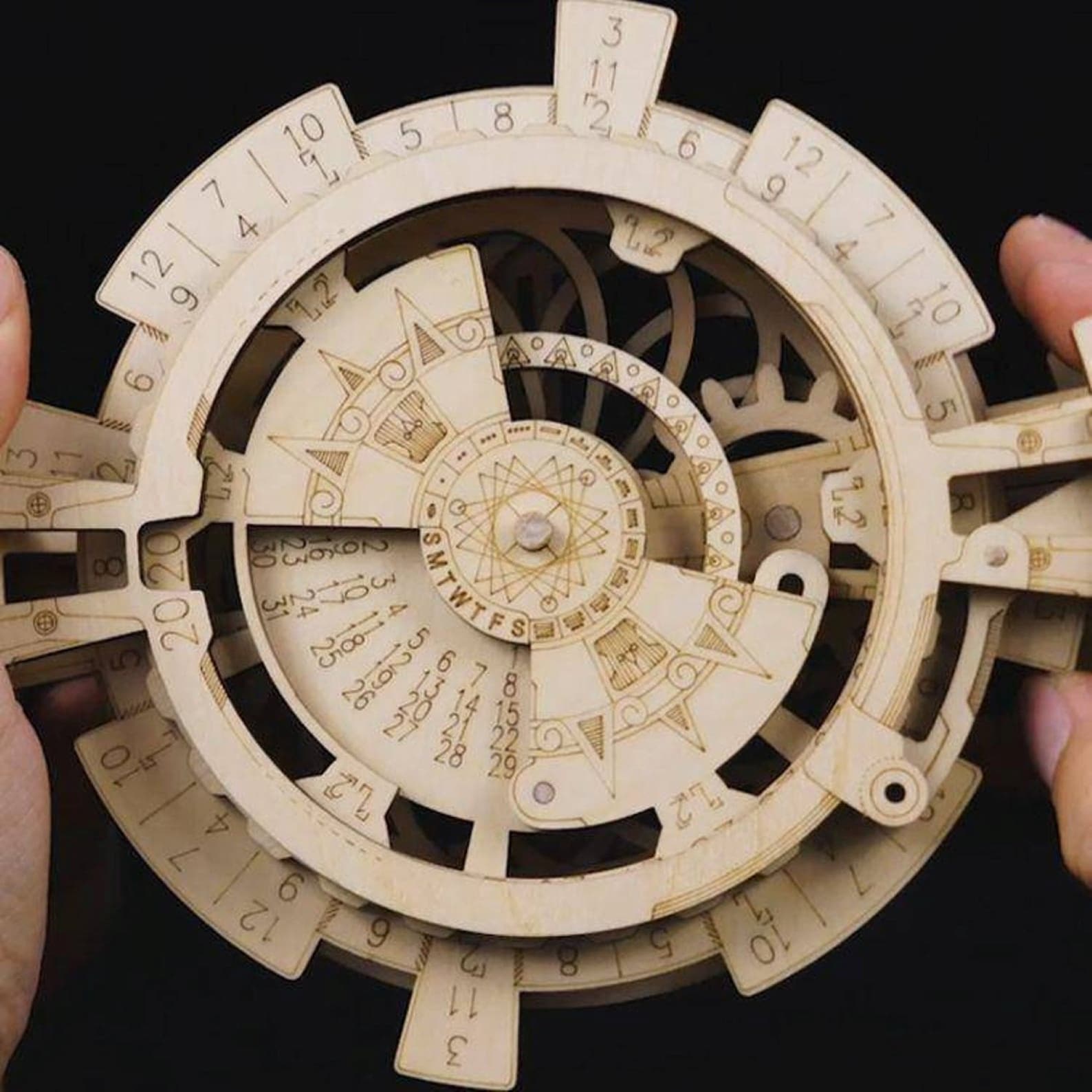 Perpetual Calendar Mechanical Wooden DIY Project Kit - Etsy