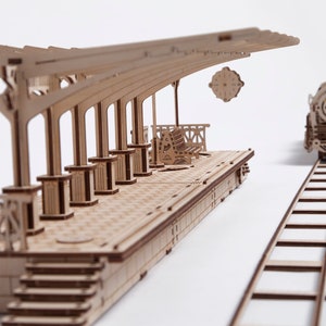 Railway Platform - Build Your Own Working Model by Ugears. Self ...