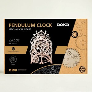 Steampunk Pendulum Clock Build Your Own Wooden Working Clock. DIY ...