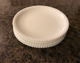 Milk glass plates | Etsy